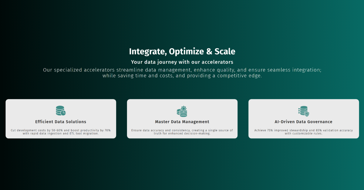 Data Integration, MDM & AI Governance Accelerators | Artha Solutions